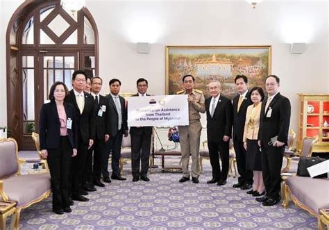 မုန်တိုင်းသင့် မြန်မာပြည်သူများအတွက် ထိုင်းအစိုးရမှ တန်ချိန် ၁၆ တန်က