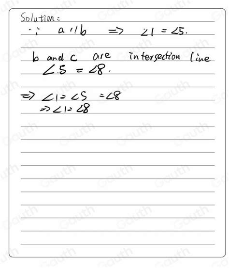 Solved I Complete The Proof Of The Alternate Exterior Angle Theorem Given Aparallel B Prove