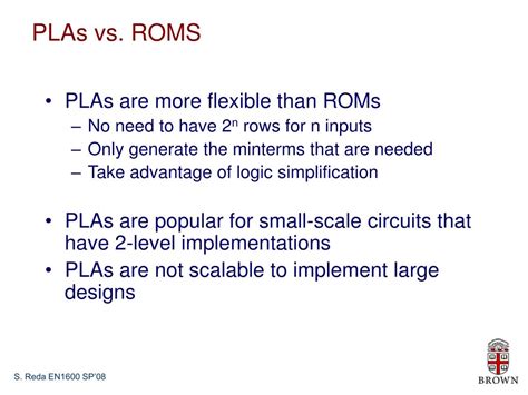 Ppt Design And Implementation Of Vlsi Systems En1600 Lecture 31 Array Subsystems Plas