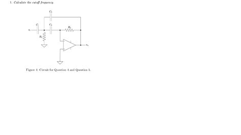 solved consider the second order active filter circuit shown
