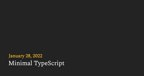 Minimal Typescript Rjavascript