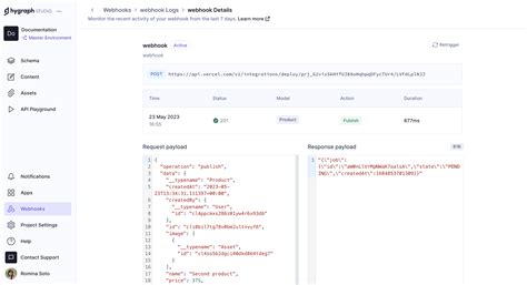 webhooks hygraph