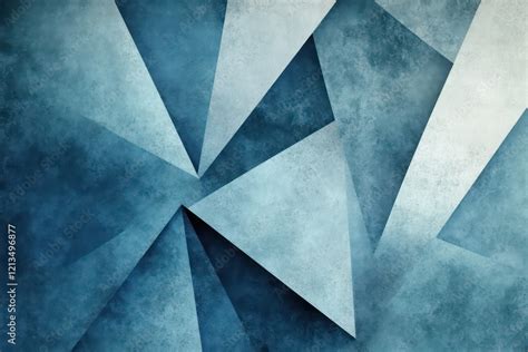 Photo And Art Print A Textured Triangular Design With Overlapping Shapes