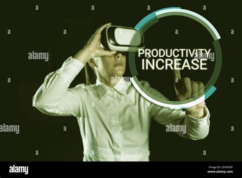 Sign Displaying Productivity Increase Internet Concept Get More Things