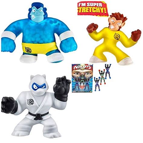 Heroes Of Goo Jit Zu 3 Pack Of Super Stretchy Action Figures Simia