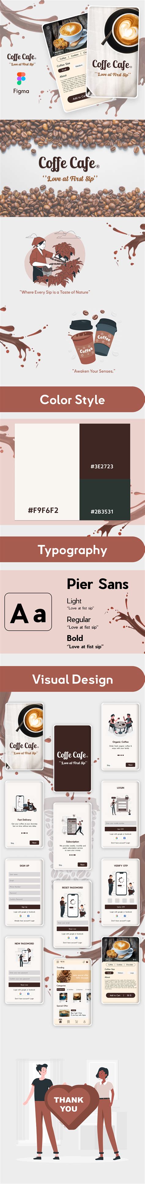 Coffee Cafe App UI Design Behance Coffee Cafe App UI Design Behance