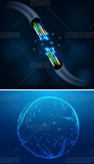 网络通讯宽带光纤专题模板 网络通讯宽带光纤图片素材下载 我图网