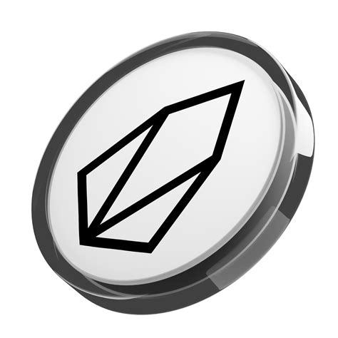 Eos Glass Crypto Coin 3d Illustration 24092847 Png