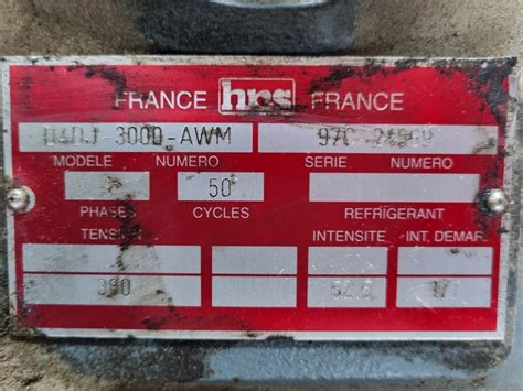 Used Dwm D4dj 3000 Awm Semi Hermetic Reciprocating Compressor Freon Hos Bv