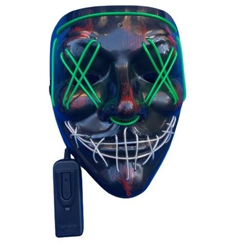 ჰელოუინის ნიღაბი თვალებზე იქსი მანათობელი