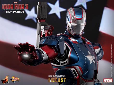 Hot Toys Mms 195 D01 Iron Man 3 Iron Patriot Hot Toys Complete