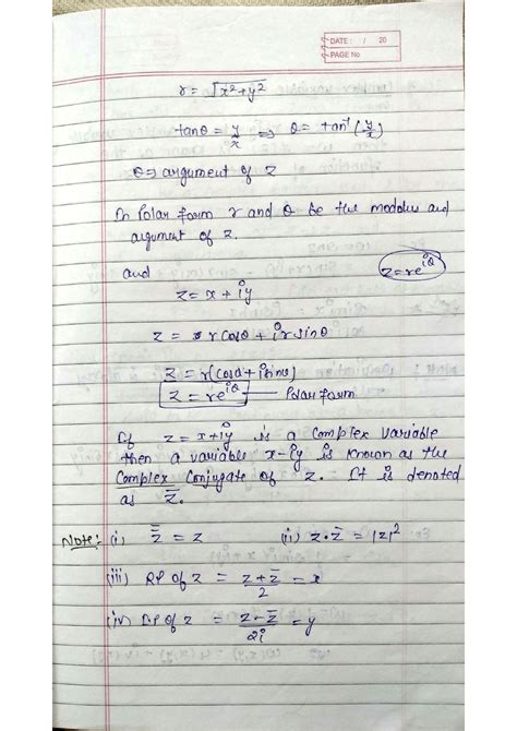 Solution B Tech Maths Complex Variable Differentiation Handwritten