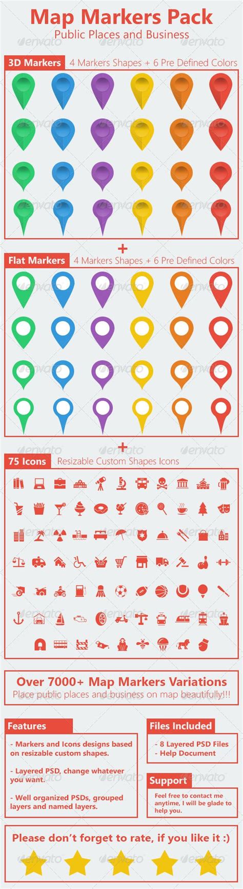 Ultimate Map Markers Pack Map Marker Map Markers