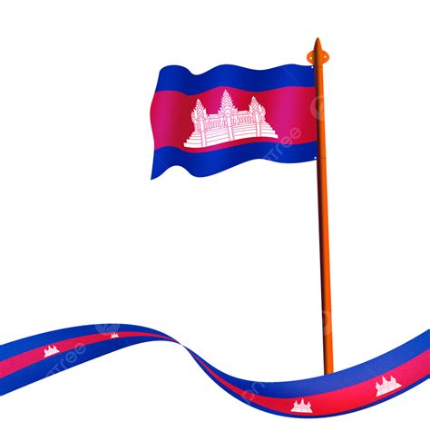 캄보디아 국기 깃발 캄보디아 캄보디아의 국기 Png 일러스트 및 Psd 이미지 무료 다운로드 Pngtree
