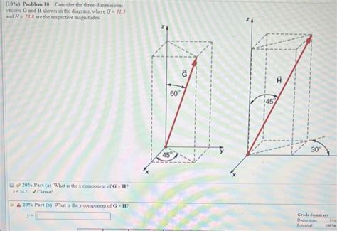 Solved 10 Problem 10 Consider The Three Dimensional