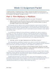 Week11AssignmentWorksheet Doc Week 11 Assignment Packet Complete The Week 11 Assignment Packet