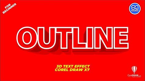How To Make Text Effect In Coreldraw Coreldraw X7 Text Effects 3d Text Effect Text