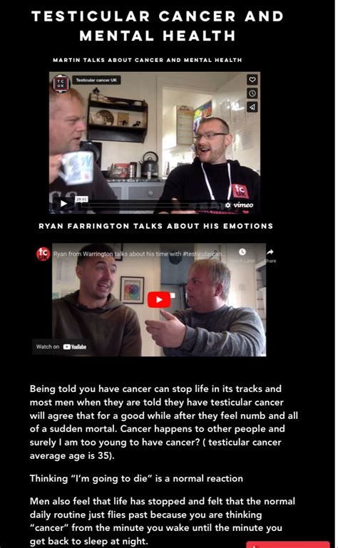 Testicular Cancer Uk On Linkedin Testicularcancer Mentalhealth
