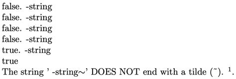 Conditionals Difficulty When Using Ifthenelse Equal To Determine Tilde ~ Status Tex