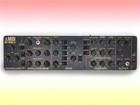 Play Minimoog Emulations With Δmidi 001model D A Dedicated Midi Controller