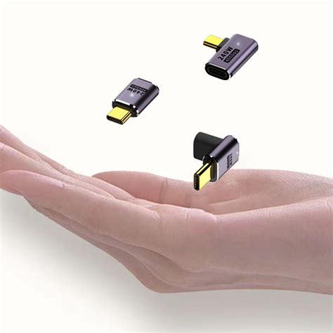 Мультистандартные адаптеры Usb C U образный прямой угловой адаптер типа мама папа 40 Гбит с для