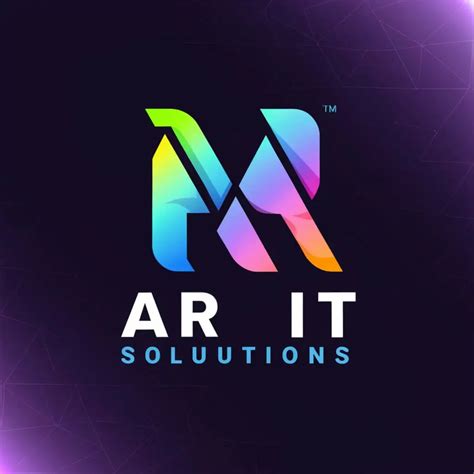Logo Design For Ar It Solutions Modern Ar Symbol With Clear Background