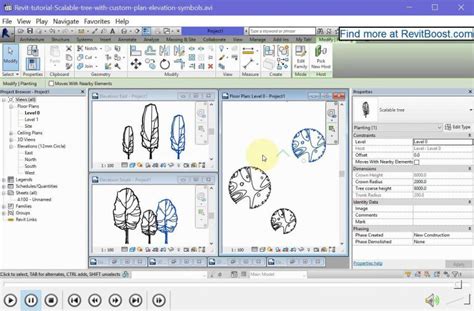 Create Scalable Revit Tree With Custom Plan And Elevation Rv Boost