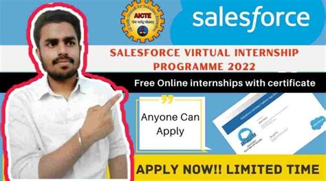Free Salesforce Virtual Internship Program 2022 Aicte Free Internship