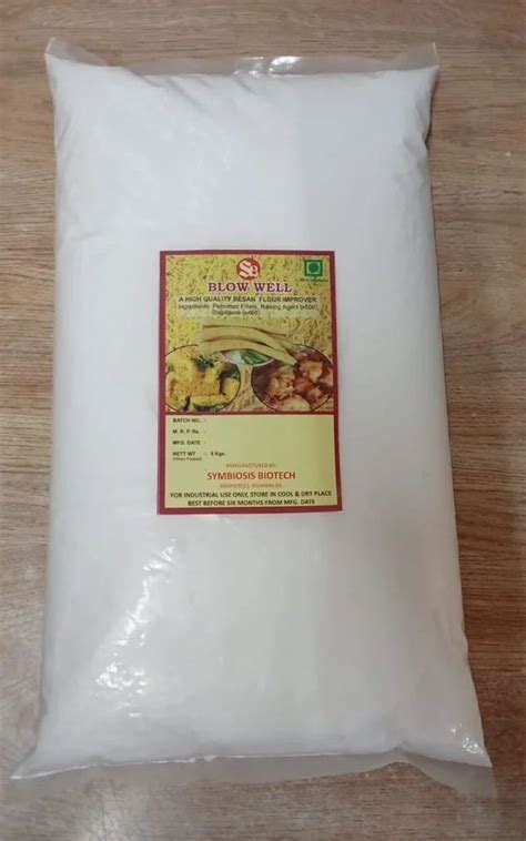 Powder White Blow Well Besan Pakoda Flour Improver Packaging Size 5