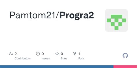 Github Pamtom21progra2