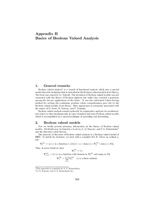 Pdf Basics Of Boolean Valued Analysis Semen Kutateladze