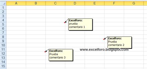 Vba Modificar Dimensiones De Todos Los Comentarios Excel Foro Un
