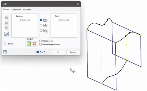 lofting with autodesk inventor
