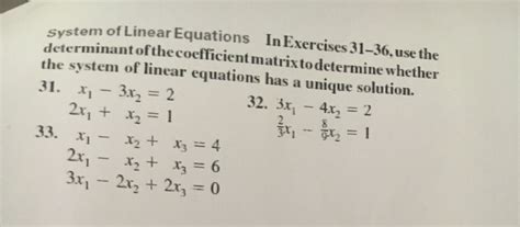 Solved Stem Of Linear Equations In Exercises Use The Chegg Com