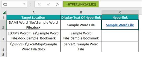 hyperlink function in excel formula examples how to use