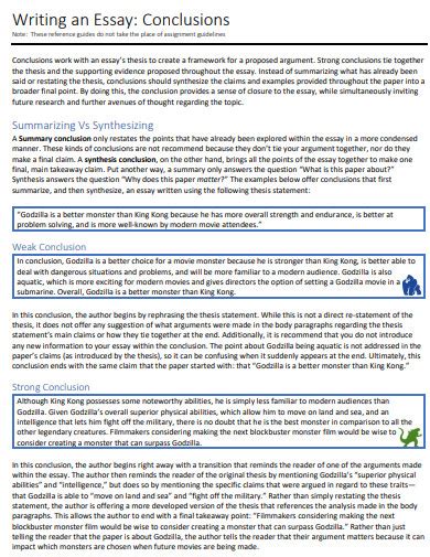 29 Essay Conclusion Examples To Download