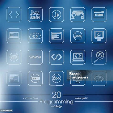 Kumpulan Ikon Pemrograman Ilustrasi Stok Unduh Gambar Sekarang