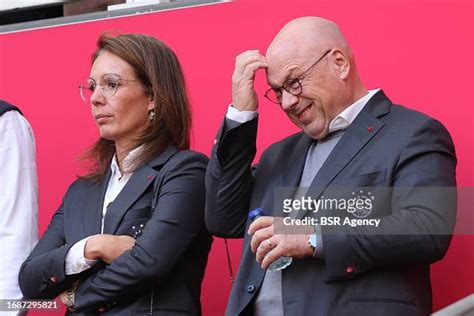 Susan Lenderink And Maurits Hendriks Of Ajax During The Dutch News