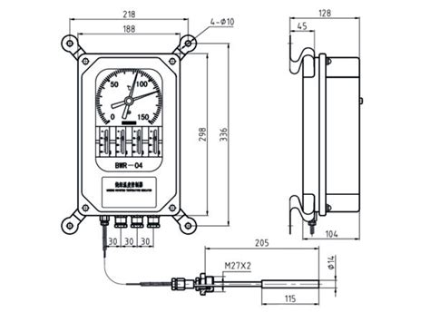 Bwr Series Winding Temperature Indicator Winding Temperature Indicator Transformer Thermometer