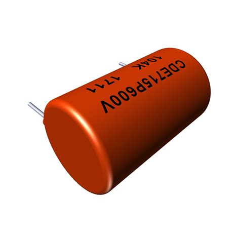 3d Model Capacitor 1 Orange Drop Turbosquid 1256018