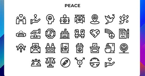 Иконки мира Значки Включая гармония и безмятежность Envato Elements