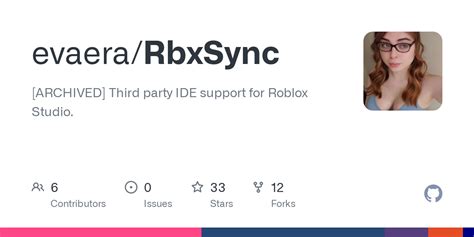 GitHub Evaera RbxSync ARCHIVED Third Party IDE Support For Roblox Studio