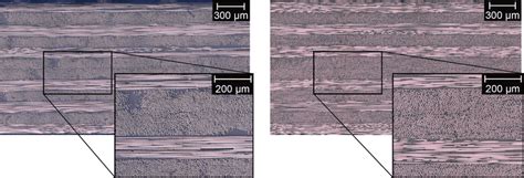 Cross Sectional Micrographs Of The Solvay Left And Toray Right Download Scientific Diagram