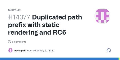 Duplicated Path Prefix With Static Rendering And Rc6 · Issue 14377