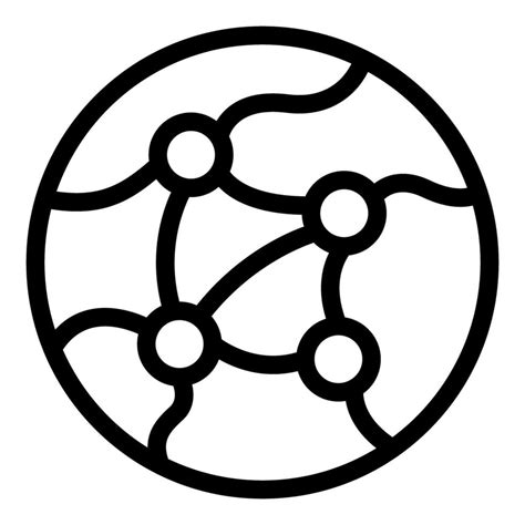 Global Network Connecting Points On Earth Showing International Communication 47048512 Vector