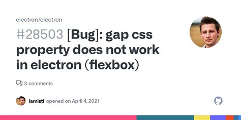 Bug Gap Css Property Does Not Work In Electron Flexbox · Issue