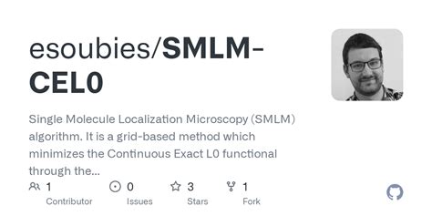 Github Esoubiessmlm Cel0 Single Molecule Localization Microscopy