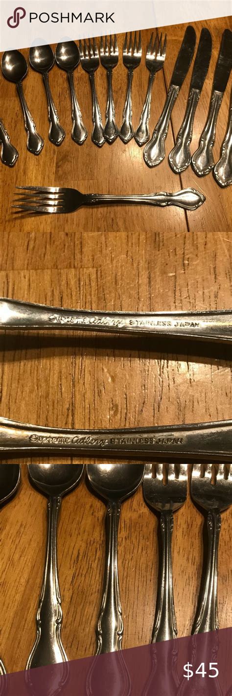 Towle Supreme Cutlery Lot 13 Pieces Flatware Silverware Stainless Japan