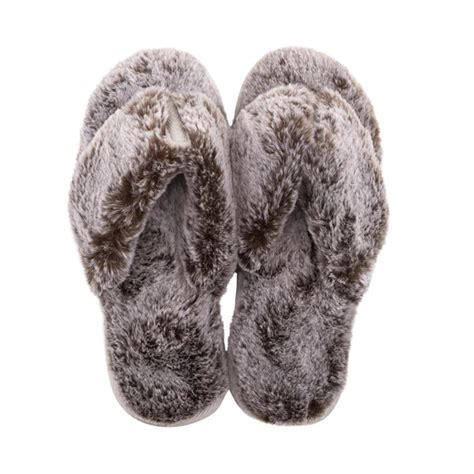 Lemon Waterfront Faux Fur Flip Flop Fashionista