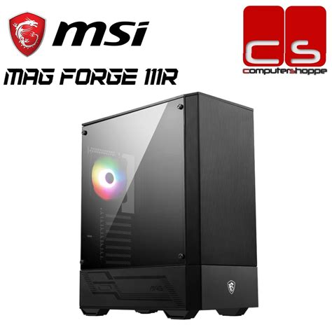 Msi Mag Forge R Atx Mid Tower Gaming Casing Shopee Malaysia